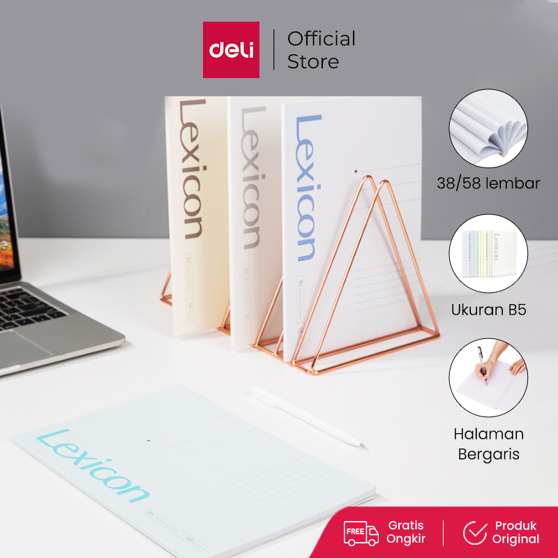 Jual Deli Notebook Buku Tulis Kantor B5 38/58 Lembar 7987 7988 | Shopee ...
