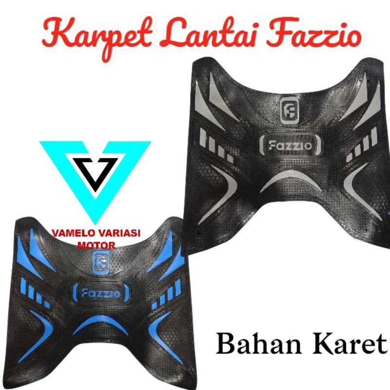 Jual Karpet Motor Fazzio / Pijakan Kaki Lantai Motor Yamaha Fazzio ...