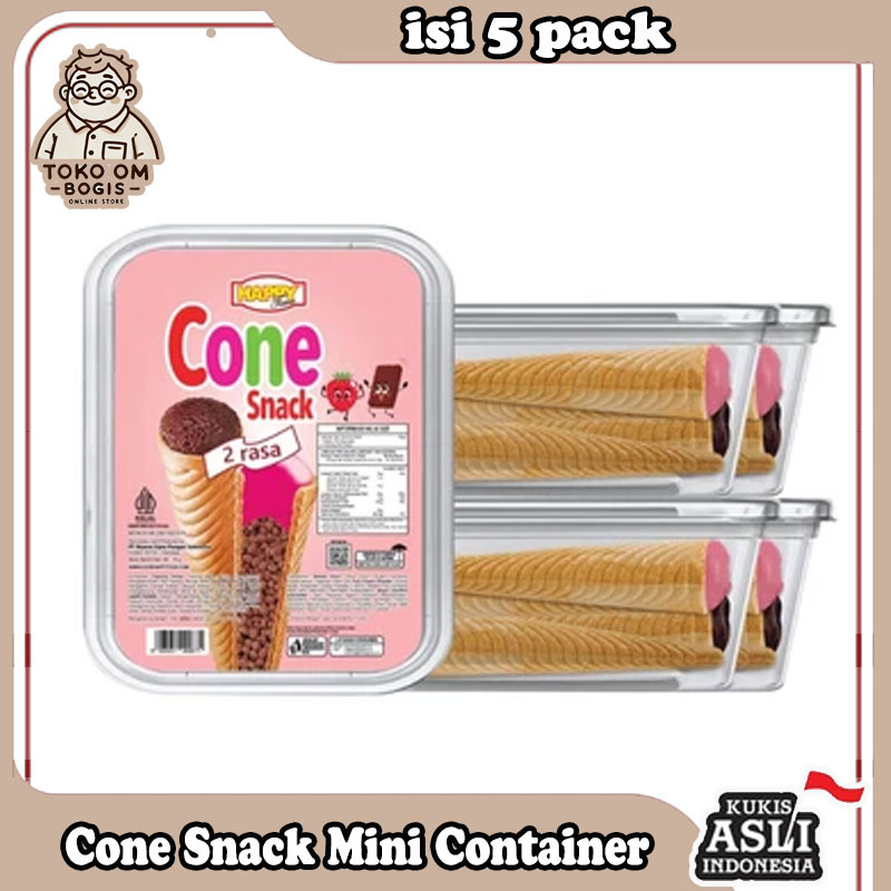 Jual Happy Time Cone Snack Mini – Cone Renyah dengan Isian Lumer di ...