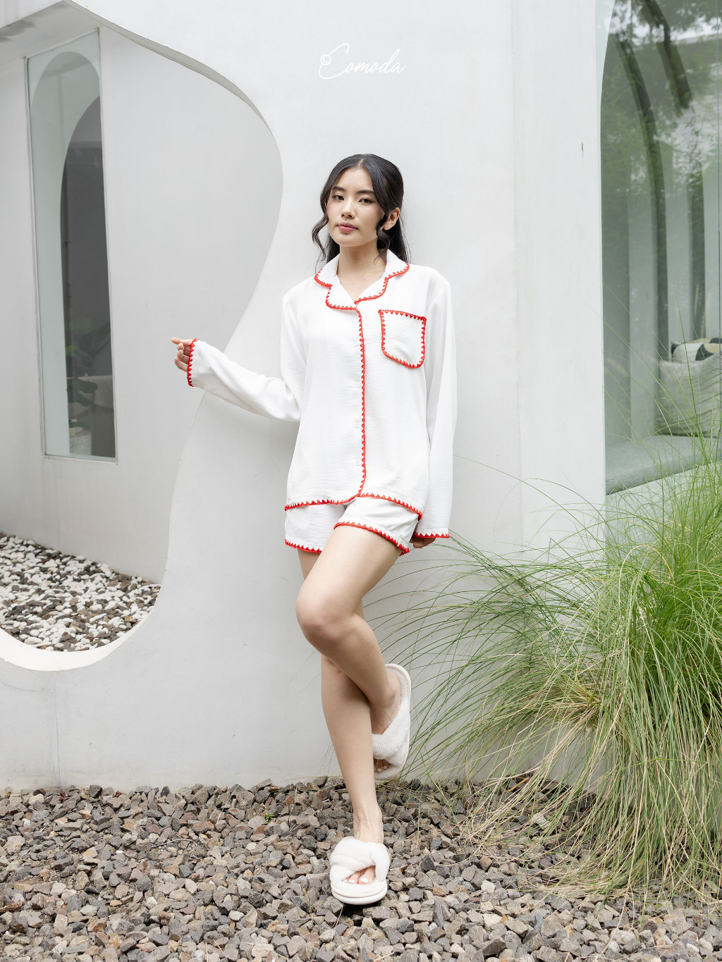 Jual COMODA - RUBY SET / Baju Tidur Lengan Panjang Wanita Jennie Piyama ...