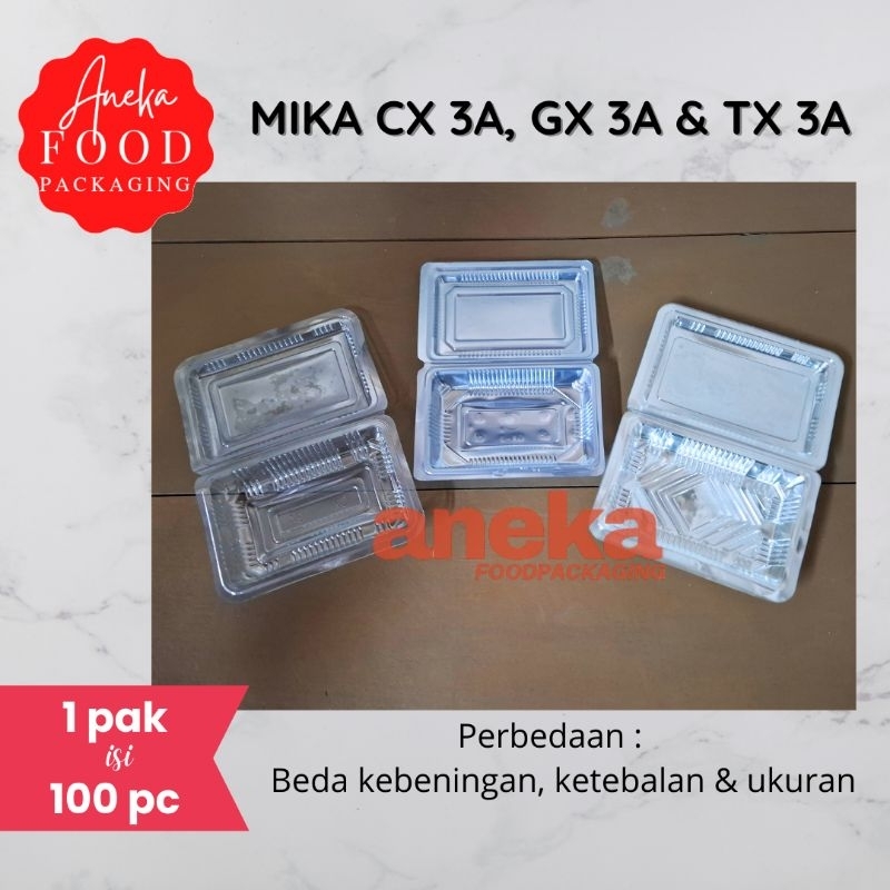 Jual 100pc- Mika plastik kue CX 3a, GX 3 & TX 3a mika jajanan pasar ...