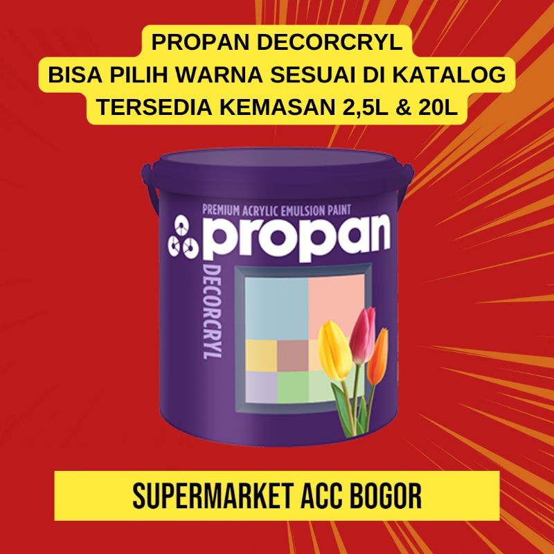 Jual Propan Decorcryl Cat Tembok Premium Interior Warna CUSTOM 2,5 ...