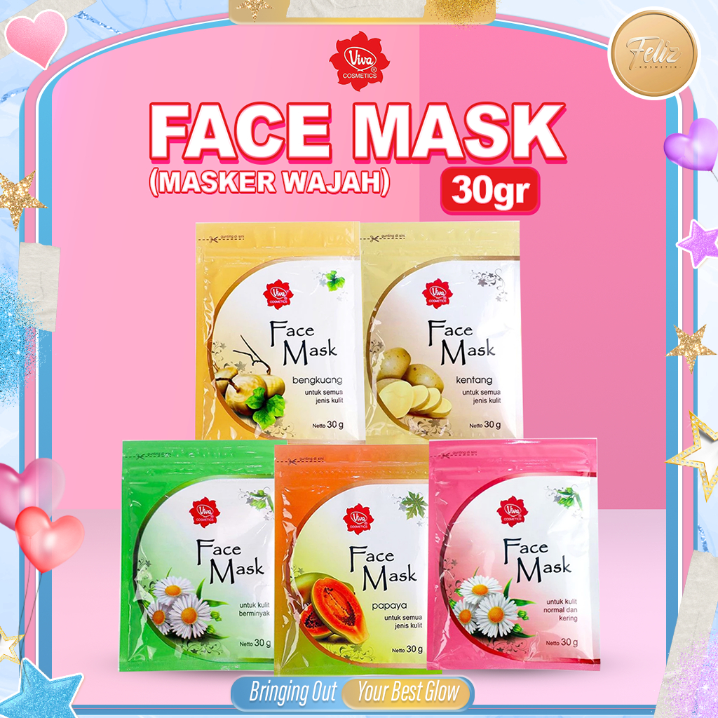 Jual * FELIZ * VIVA Face Mask / Masker Wajah 30gr | Shopee Indonesia