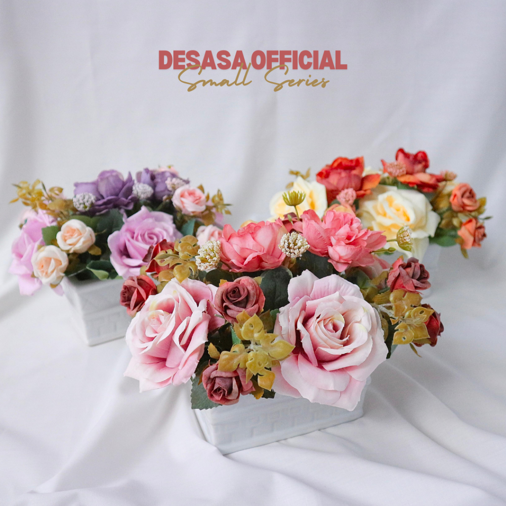 Jual BUNGA MEJA KOTAK | BUNGA ARTIFICIAL | BUNGA DESASA | Shopee Indonesia
