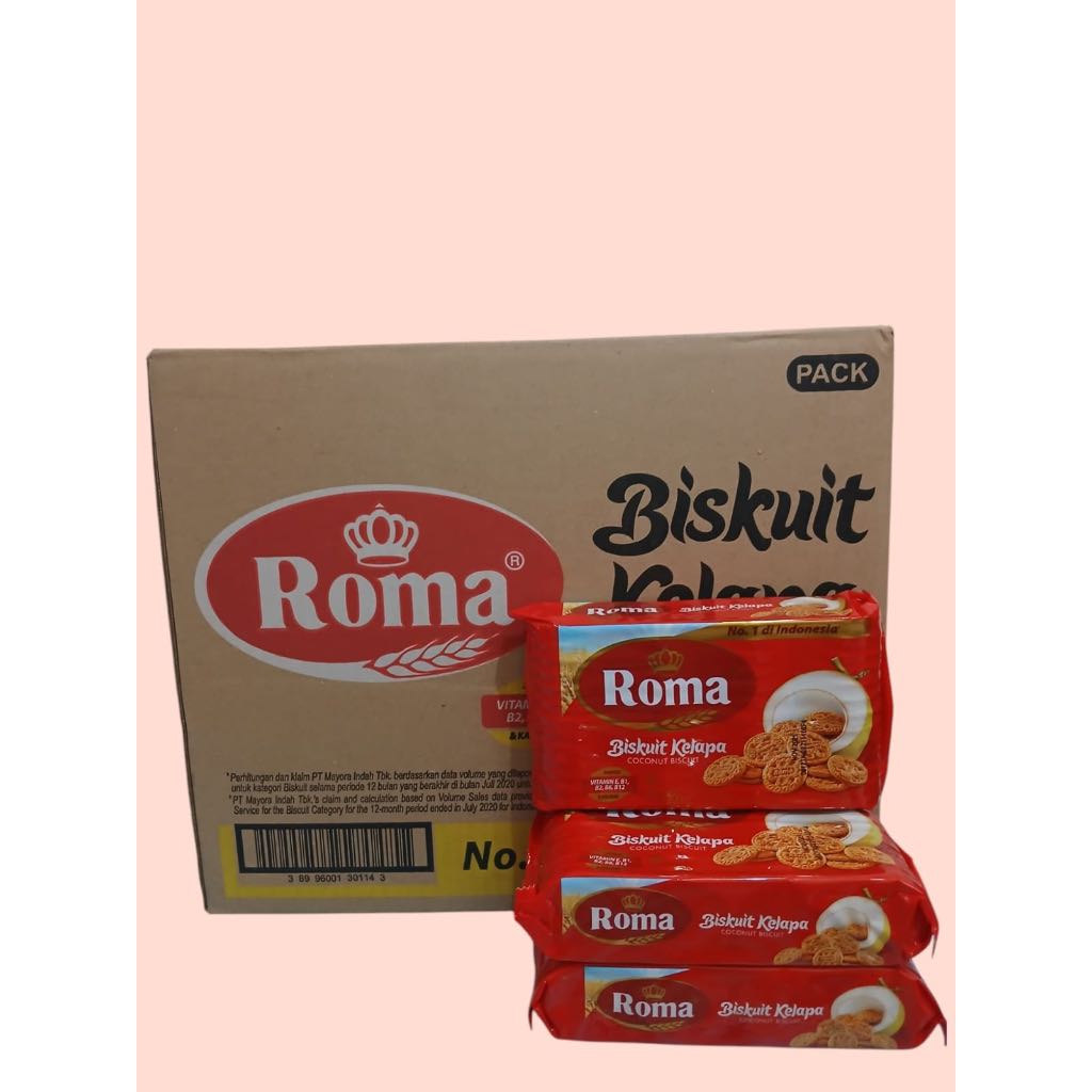 Jual Biskuit Roma Kelapa 300gr 1 kardus isi 28 pcs | Shopee Indonesia