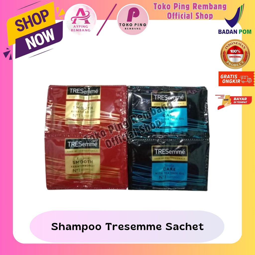 Jual Shampoo Tresemme Sachet DAPAT 2RENTENG | Shopee Indonesia