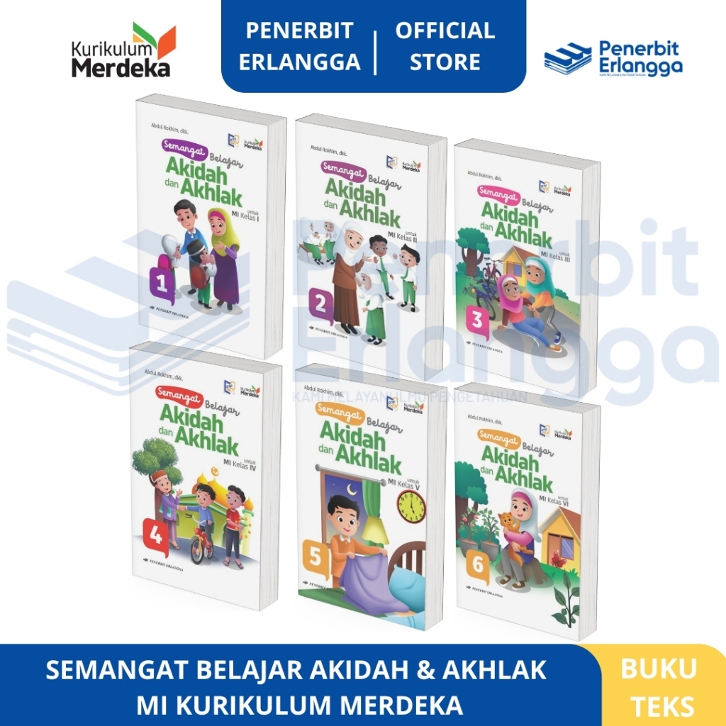 Jual [Erlangga Official] Semangat Belajar Akidah dan Akhlak Mi Kelas 1 2 3 4 5 6 - Kurikulum ...
