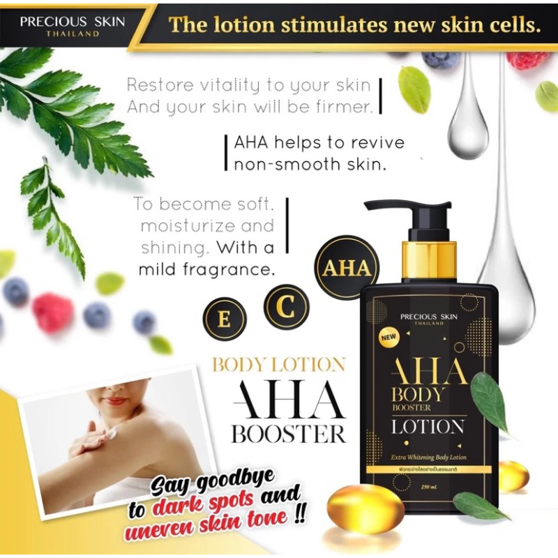 Jual Precious Skin Thailand AHA Mimi Body Booster Extra Whtening Lotion ...
