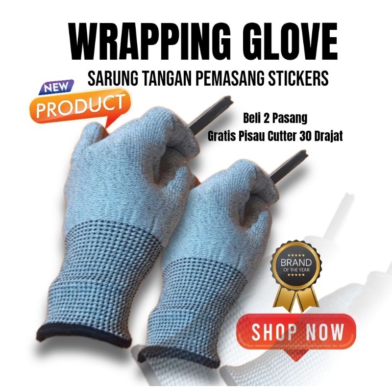 Jual Sarung Tangan Wraping Glove Sarung tangan Pemasang Stiker Sarung ...