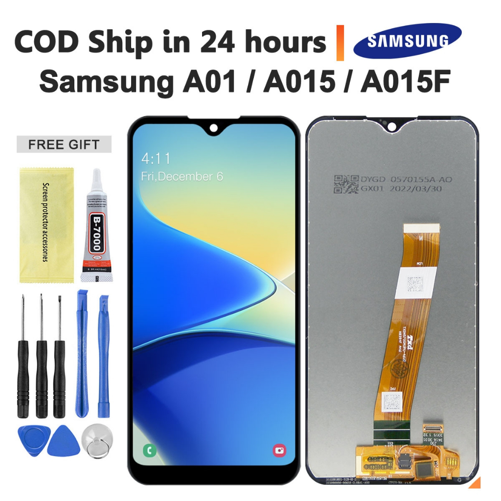 Jual ORIGINAL LCD Samsung A01 / A015 / A015F Fullset TOUCHSCREEN | Shopee Indonesia