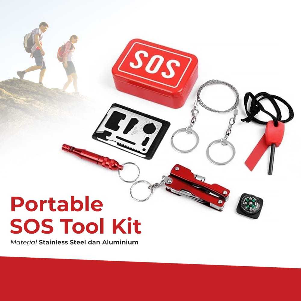 Jual Portable SOS Tool Kit Earthquake Emergency Onboard Outdoor ...