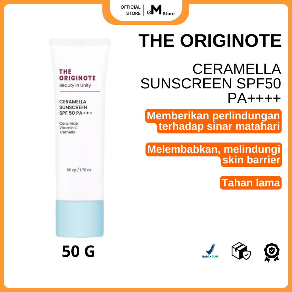 Jual THE ORIGINOTE - CERAMELLA SUNSCREEN SPF 50 PA+++ 50GR | Serum ...