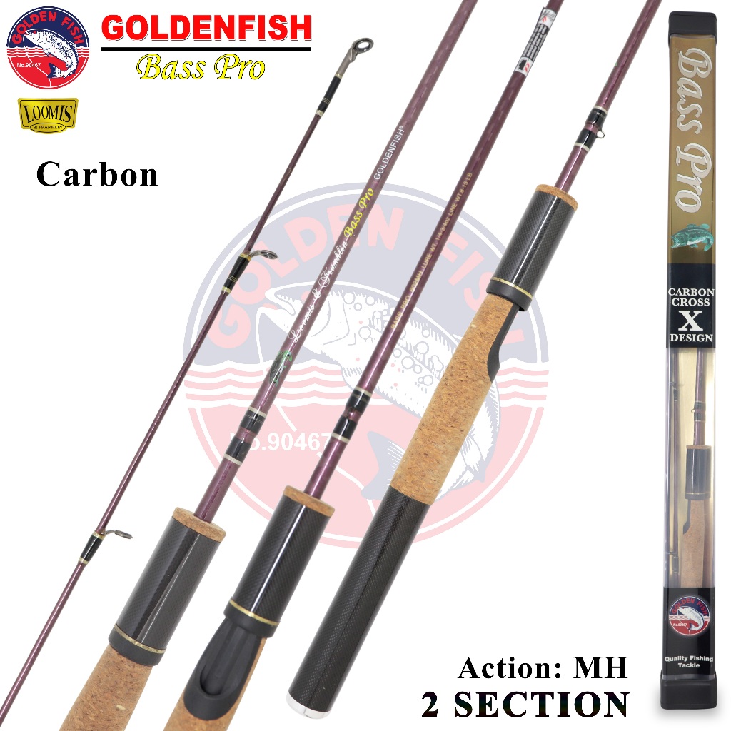Jual ROD LOOMIS CARBON GOLDENFISH BASS PRO | Shopee Indonesia