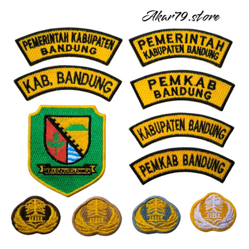 Jual BORDIR,BADGE,PATCH,EMBLEM,ATRIBUT ASN,PNS,KORPRI,LOGO,LOKASI,KABUPATEN BANDUNG | Shopee ...