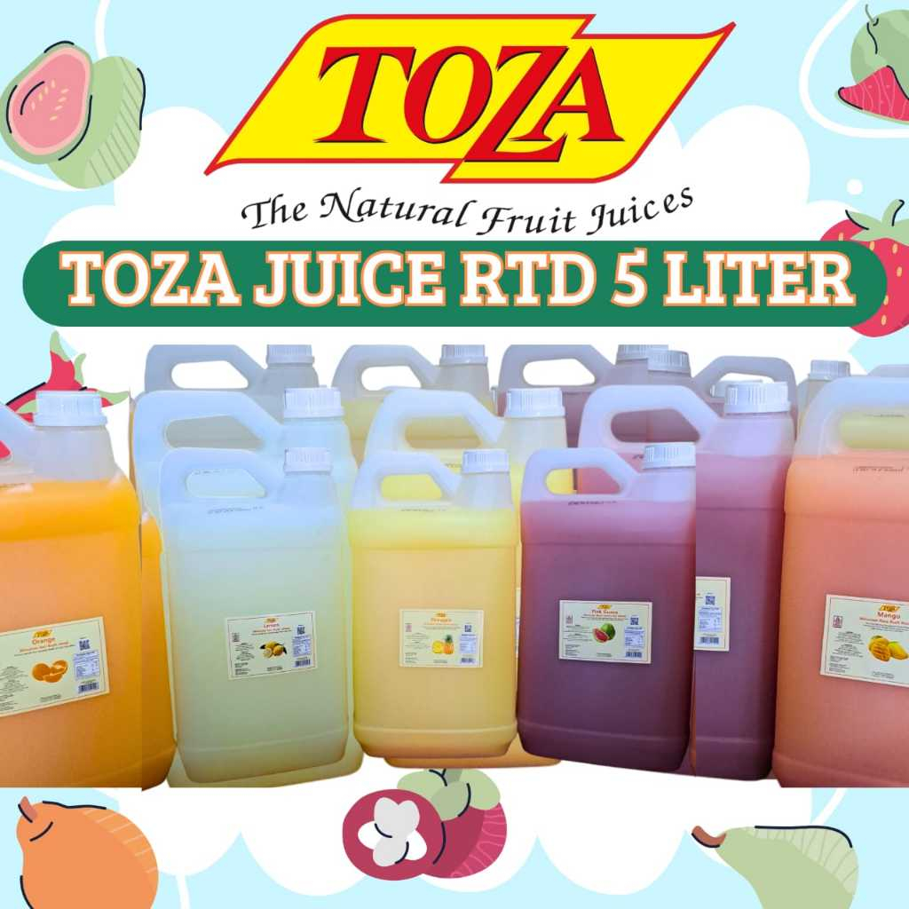 Jual Toza Juice Siap minum(RTD) 5 Liter/ JUS BUAH SEGAR 5L | Shopee ...
