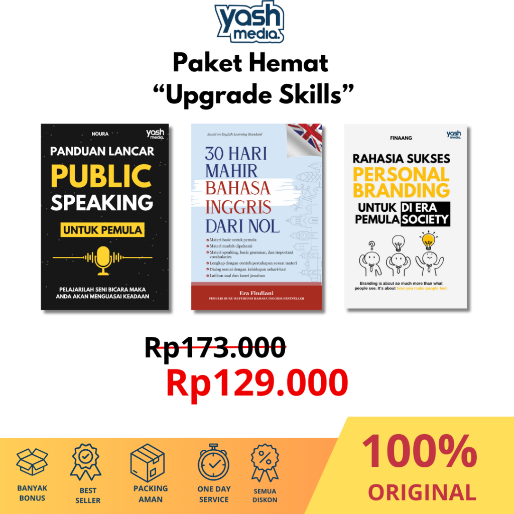 Jual Paket Hemat Upgrade Skills - [ 3 Buku] - [ 30 Hari Mahir Bahasa ...