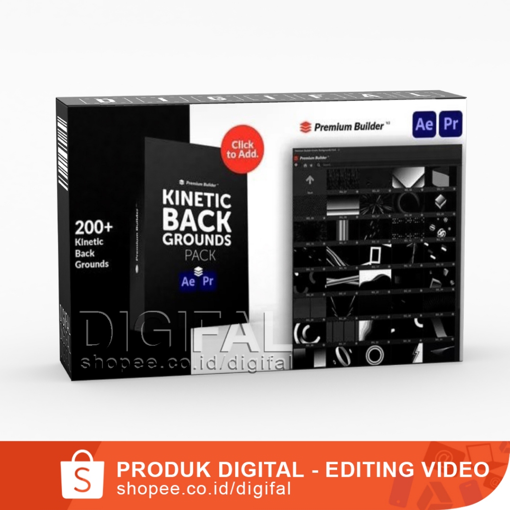 Jual Kinetic Backgrounds Pack - Premium Builder - Premiere Pro & After ...