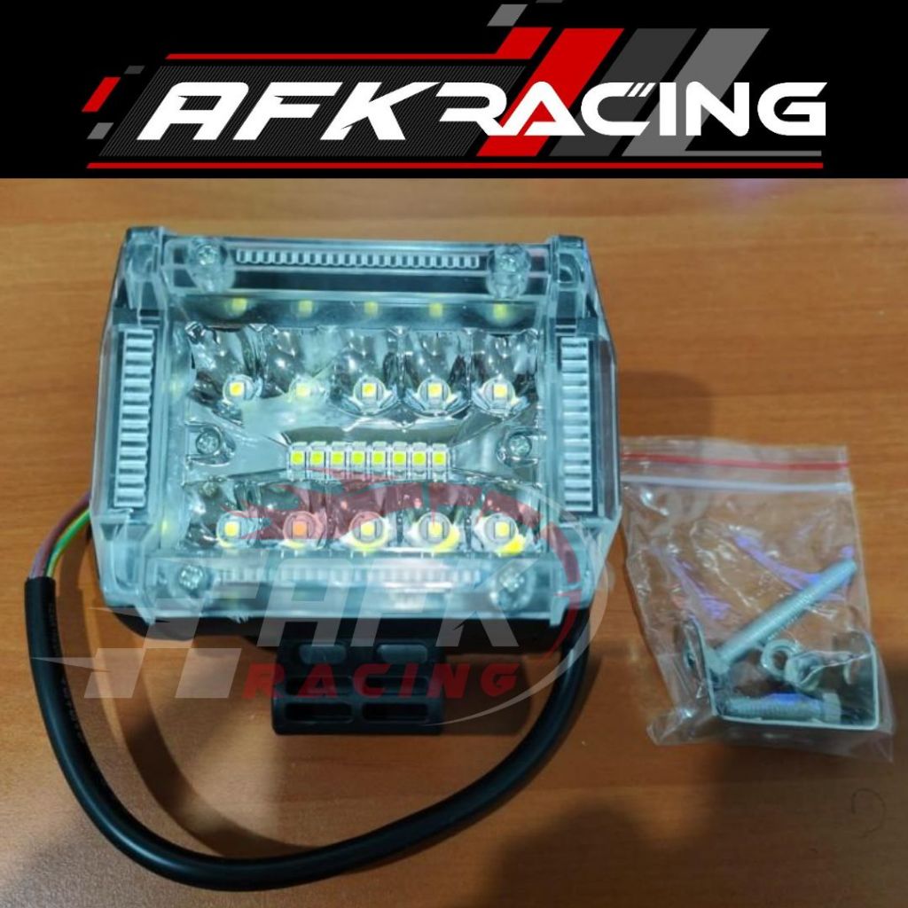 Jual Lampu Tembak Sorot Led Cree Motor Mobil 24 titik mata 36watt 4322 flash kedap-kedip super ...