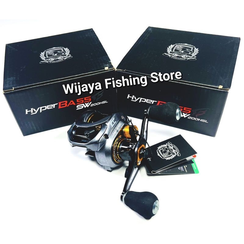 Jual Reel Pancing BC Seahawk Hyper Bass SW 200 HSL DRAG POWER 16 KG ...