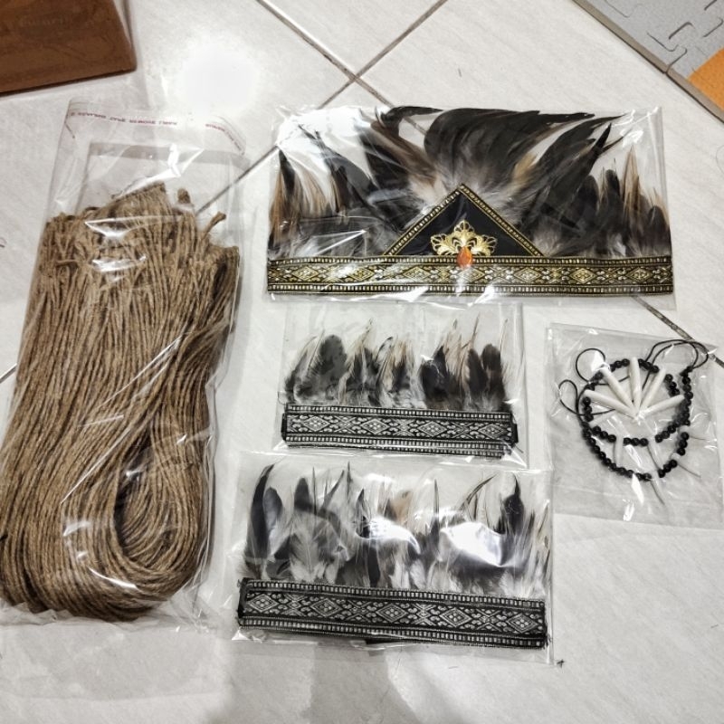 Jual satu set kostum adat Pedalaman Papua lengkap pentas tari seni ...