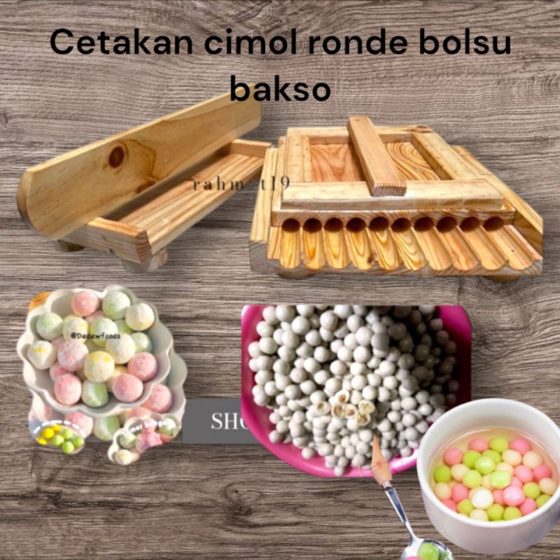 Jual 1 set alat cetak kue bulat cimol ronde bolsu bakso 1.2cm | Shopee ...