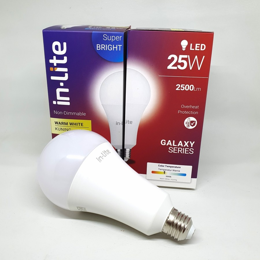 Jual Lampu INLITE LED Bulb INB007 25W Bohlam Warna Putih 25 Watt ...