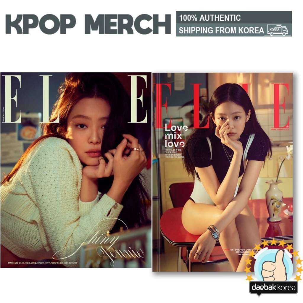 Jual BLACKPINK Jennie - Elle Magazine 2022.2 | Shopee Indonesia