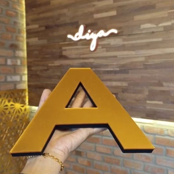 Jual Huruf Timbul Akrilik penebalan spon eva / spon ati custom acrylic ...