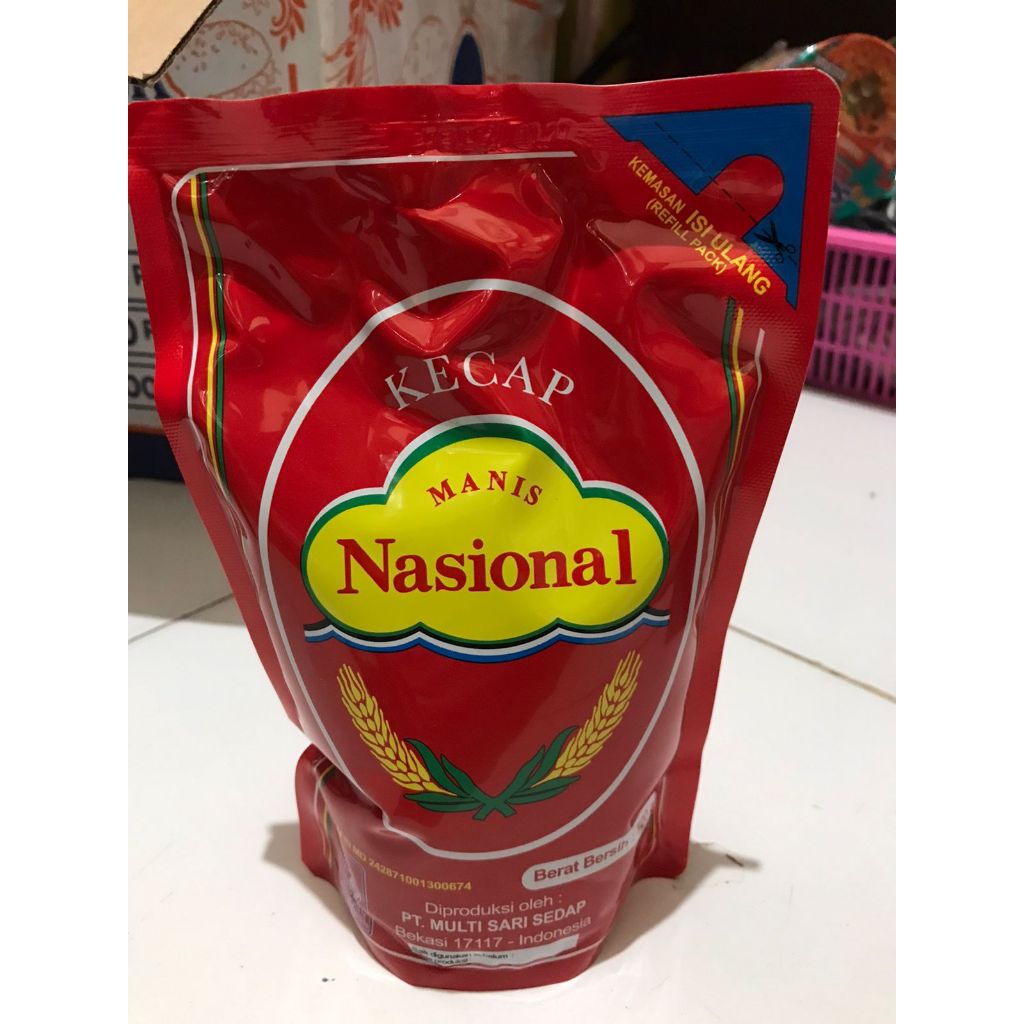 Jual Kecap Manis Nasional 700ml / Kecap Manis Nasional Refill | Shopee ...