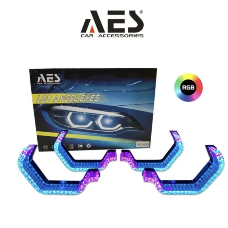 Jual AE 5D BMW RGB Angel Eye Hexagonal BMW RGB Bluetooth App AES ...