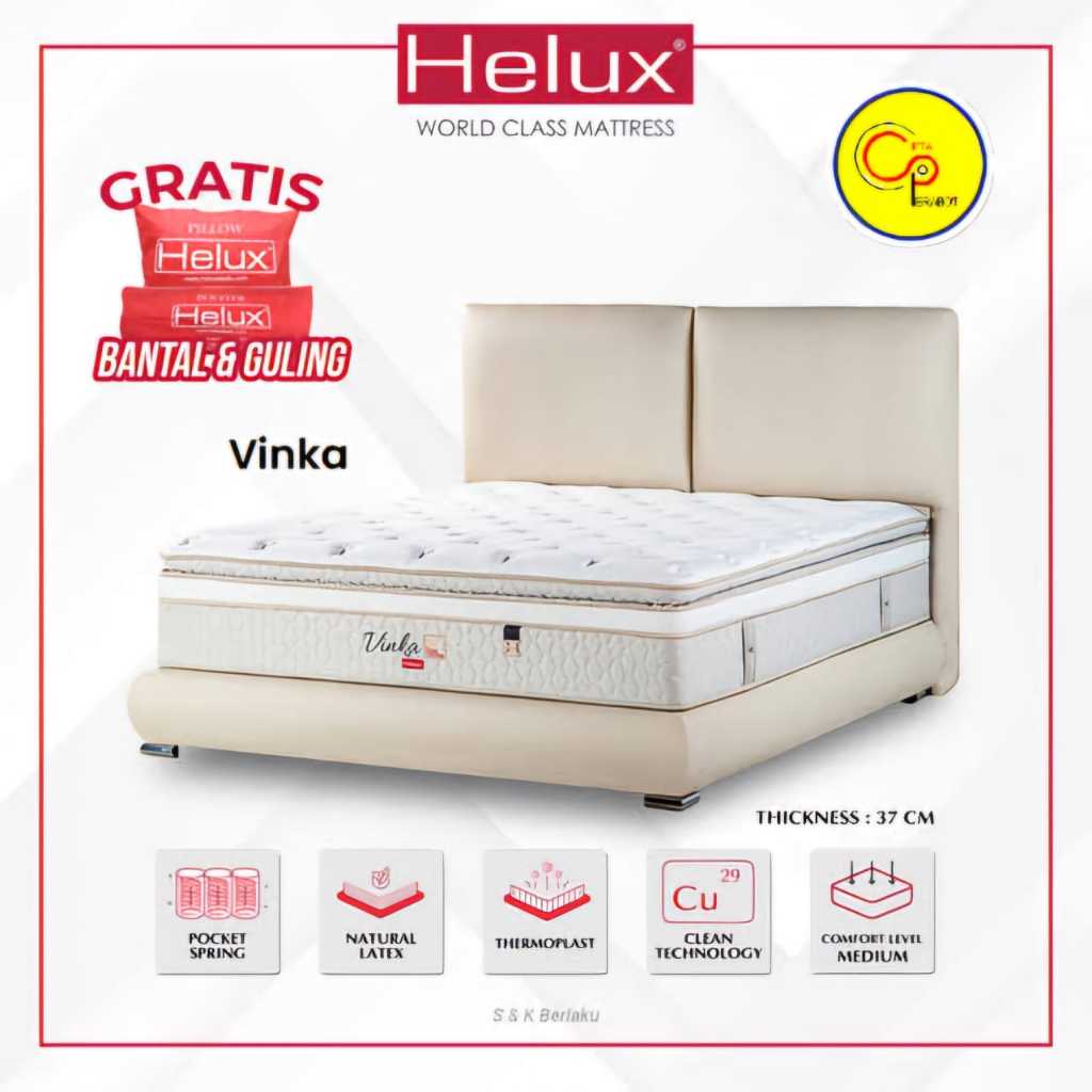 Jual Springbed Latex Pocket Spring Helux Vinka Tempat Tidur Original | Shopee Indonesia