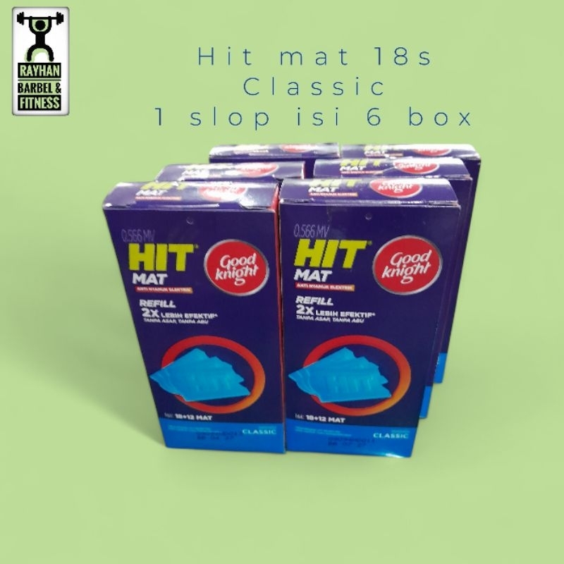 Jual Hit Mat Classic Refill 18s + 9s ( 1 slop isi 6 box ) | Shopee ...