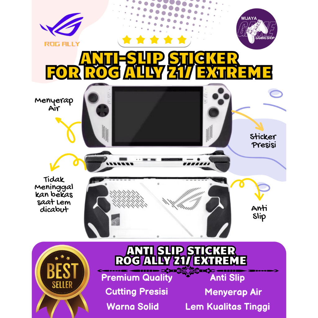 Jual Sticker Stiker Anti-Slip For ASUS ROG Ally Z1 & Z1 Extreme Rogally ...