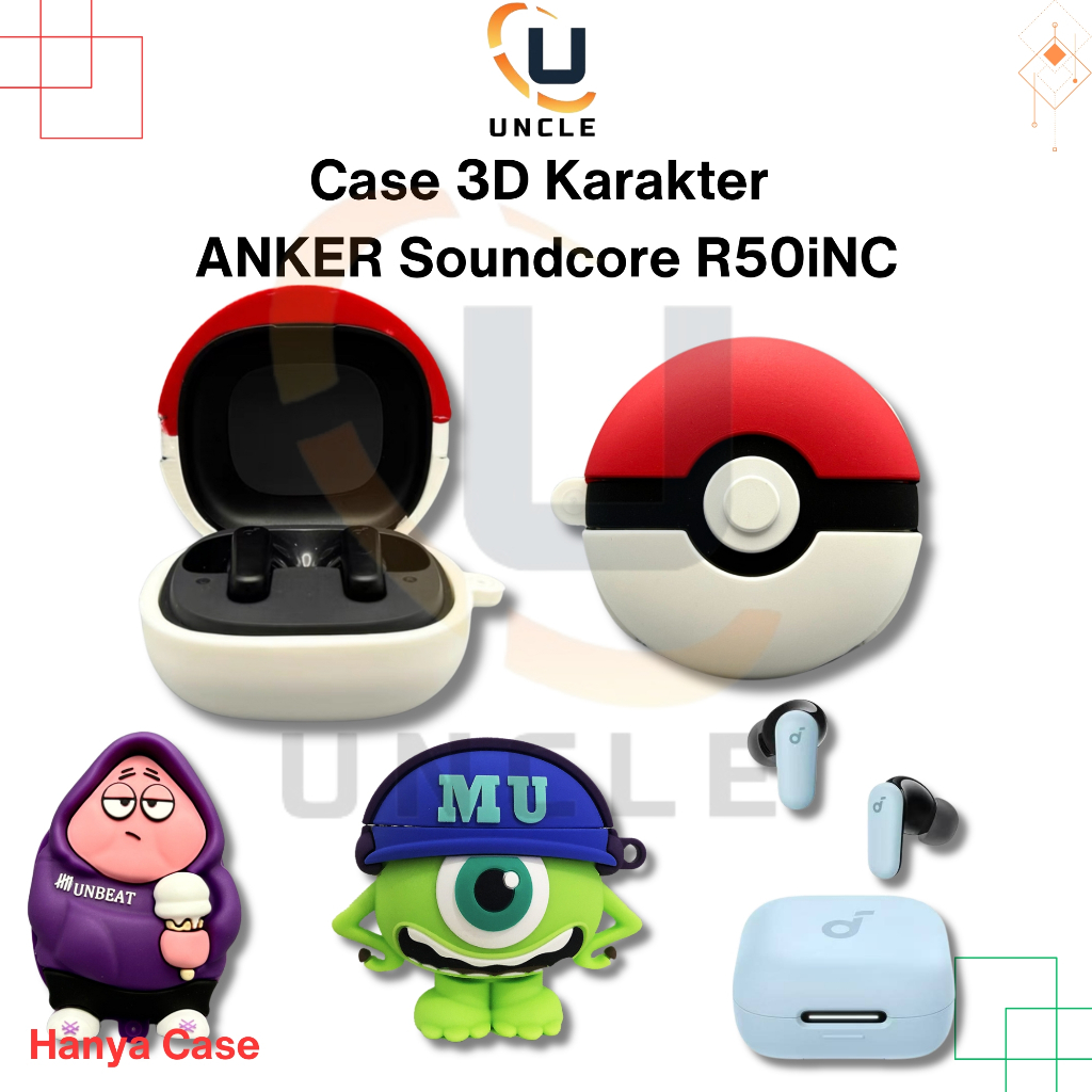Jual Case Anker SoundCore R50iNC 3D Kartun Lucu Casing Earphone TWS ...