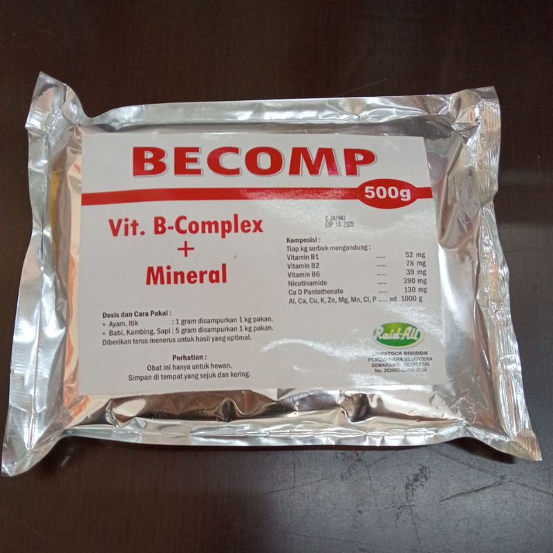 Jual Becomp 500gr Raid All vit B complex dan mineral untuk hewan ...