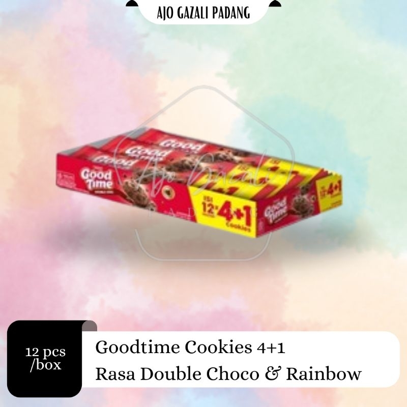 Jual Goodtime - Cookies - Double Choco / Rainbow - 1 pack > 12 pcs ...