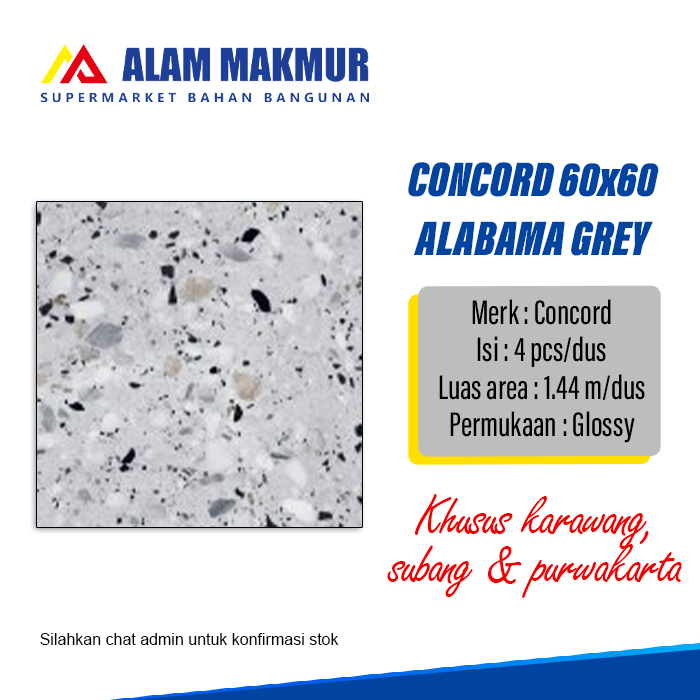 Jual Granit 60x60 concord alabama grey | Shopee Indonesia