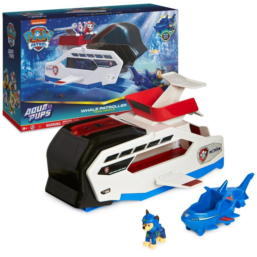 Jual PAW Patrol Aqua Pups Whale Patroller Team Vehicle with Chase ...