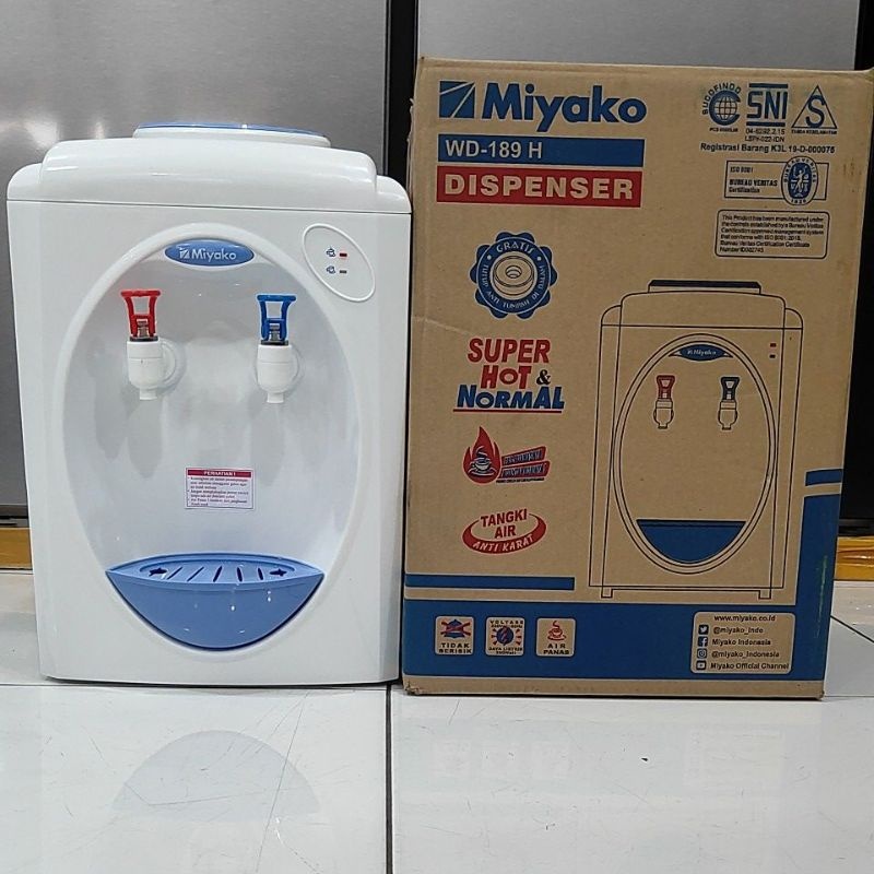 Jual Dispenser GALON AIR Miyako WD-190 PH / 189H Hot Normal WD 190 TOP ...