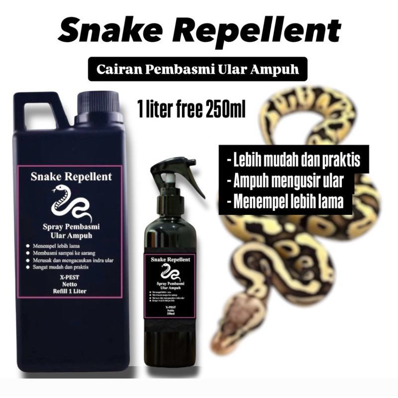 Jual Spray Pengusir Ular 1Liter free Spray 250ml Ampuh | COD | Cairan ...