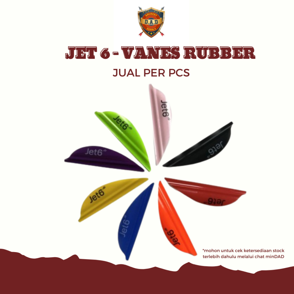Jual JET 6 VANES RUBBER GHOST / VANES RUBBER KARET DARI JET 6 / JUAL ...