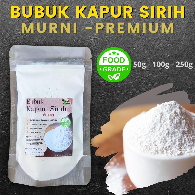 Jual Kapur Sirih Bubuk FOOD GRADE - Kapur sirih powder Untuk Makanan ...