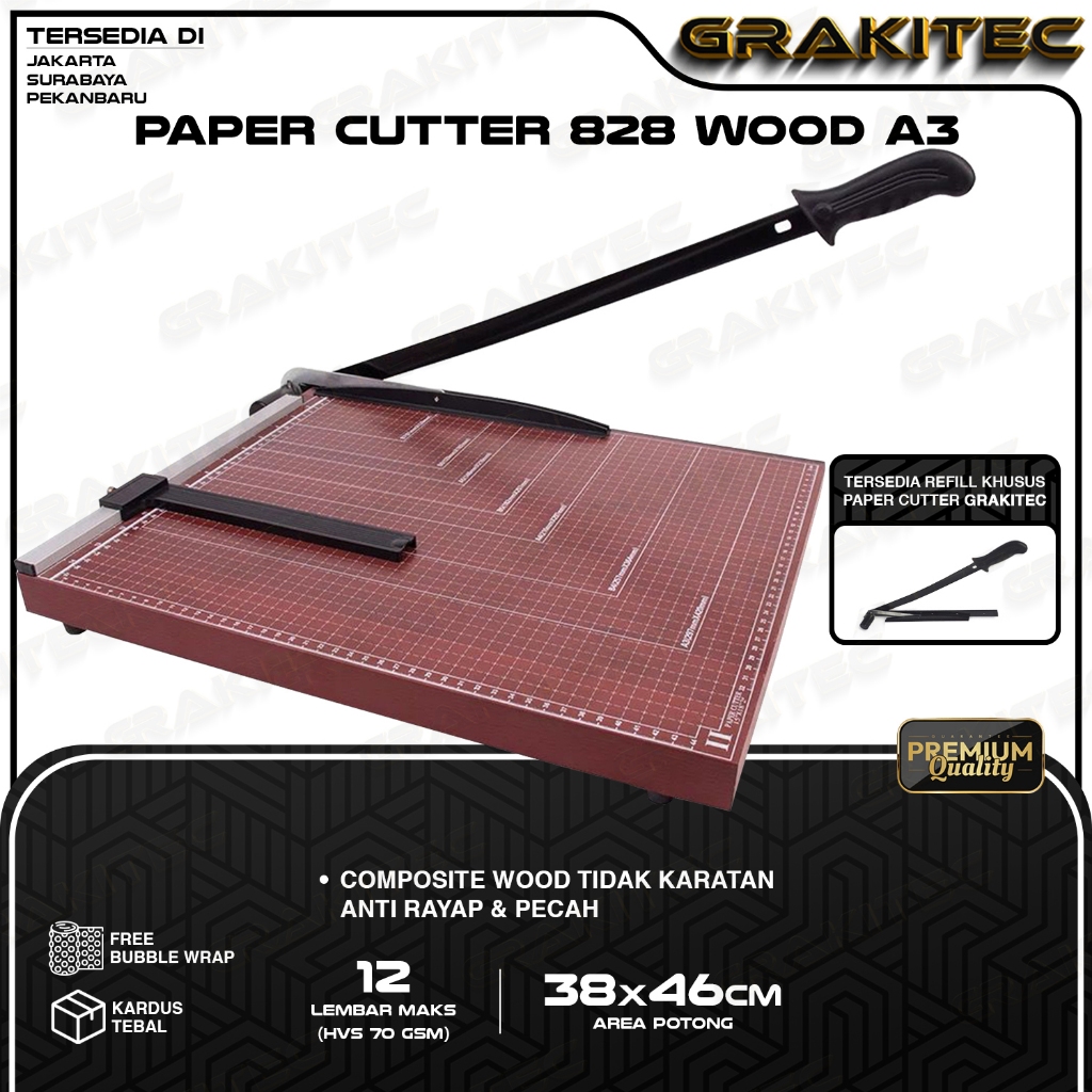 Jual Paper Cutter A3 Alat Potong Kertas Hvs Sticker Dos Pvc Id Card Yellow Board Art Paper