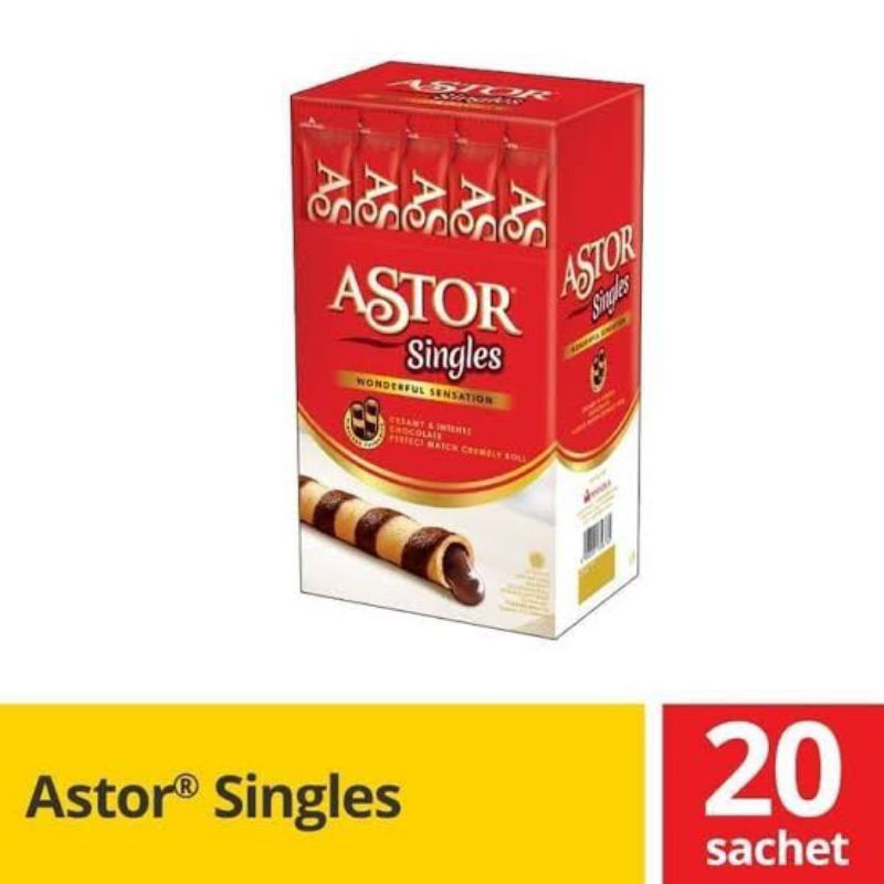 Jual Astor Wafer Stick Singles 20 x 14g | Shopee Indonesia