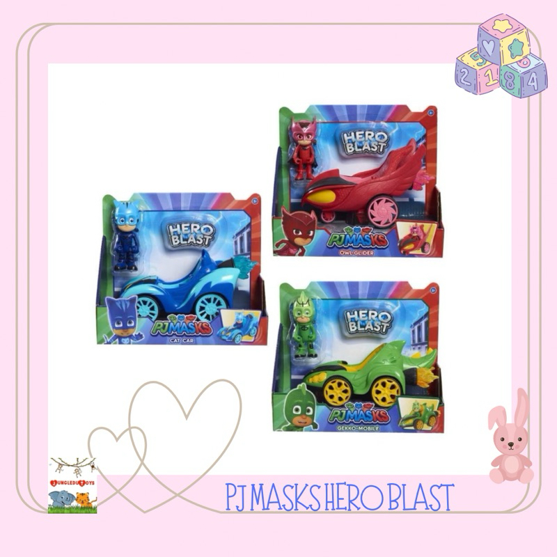 Jual Mainan Anak PJ Masks Hero Blast Owl Glider / Cat Car / Gekko ...