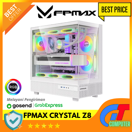 Jual FPMAX Crystal Z8 - Casing PC ATX | CPU PC Case Gaming | Shopee ...