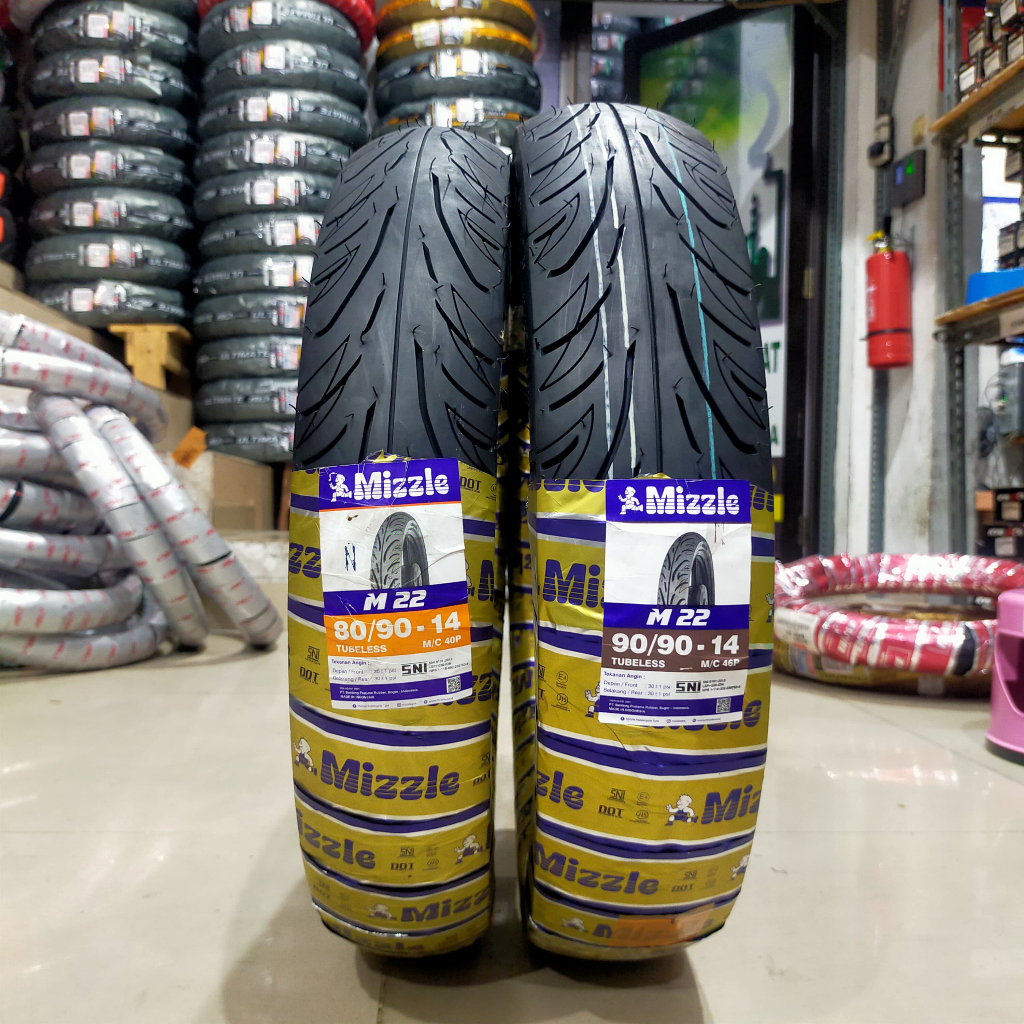 Jual Ban Motor MIZZLE 80/90-14 90/90-14 Tubeless Ring 14 M20 M22 Gratis ...