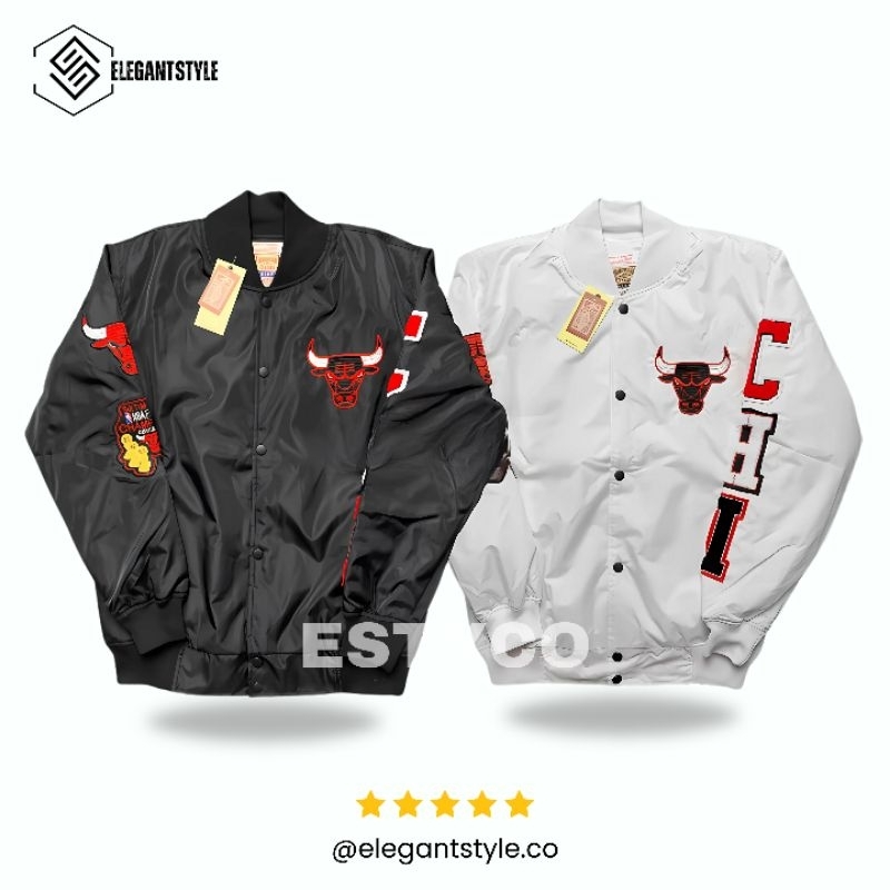 Jual [ELEGANTSTYLE] Jaket Varsity | Baseball BULLS CHI ElegantStyle ...
