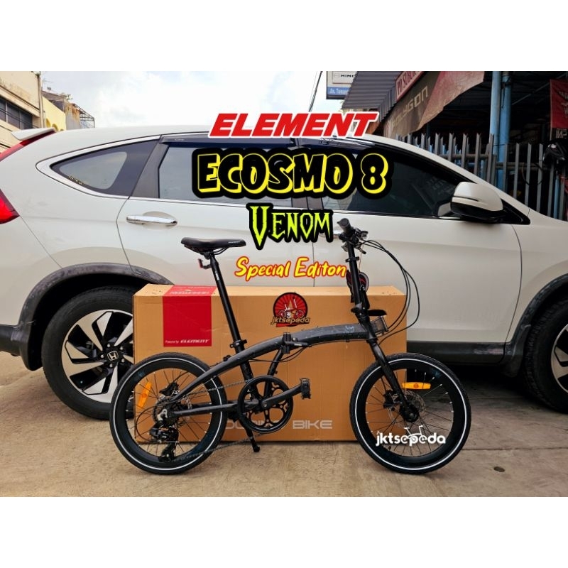 Jual Sepeda Lipat Element Ecosmo 8 Marvel Venom | Shopee Indonesia