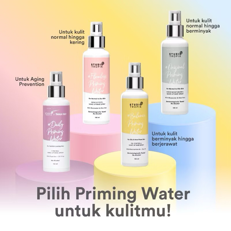 Jual Studio Tropik Priming Water Original | Balance | Flawless | Shopee Indonesia